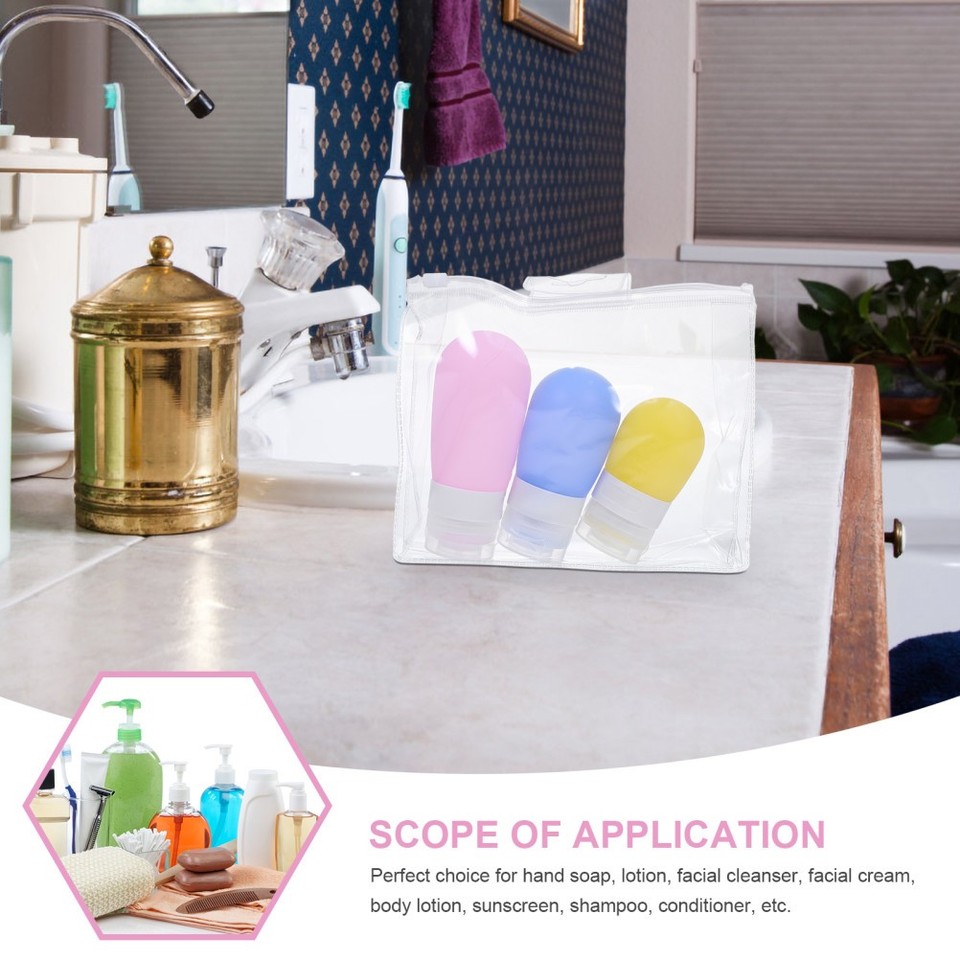 3 Sets Lotion Sub Bottle Travel Makeup Containers Dispensers for ...