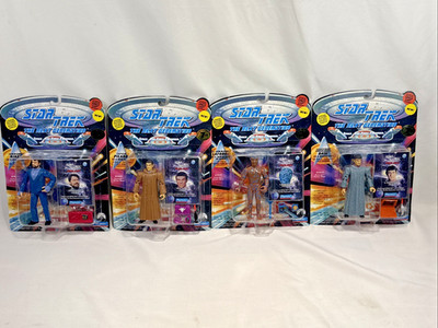 1992 Star Trek TNG 5" Picard Riker La Forge Data Figures Set of 4 ...