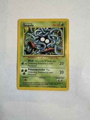 Tangela Base Set Pokemon Card 66/102 LP | eBay