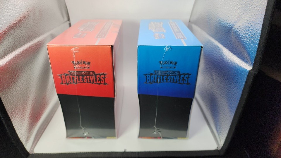 POKEMON BATTLE STYLES ETB PAIR RED & BLUE FACTORY SEALED ELITE TRAINER ...