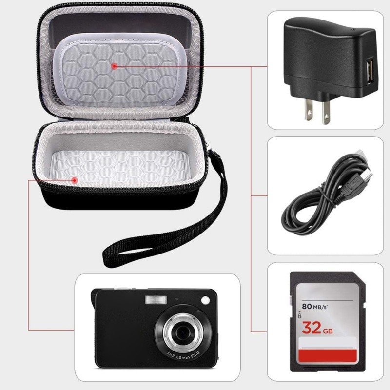 Camera Storage Case for Card Devices Customizable Interior Padding Bag ...