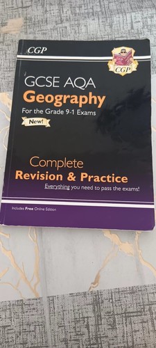 CGP GCSE AQA geogrophy revision guide with exam questions | eBay UK