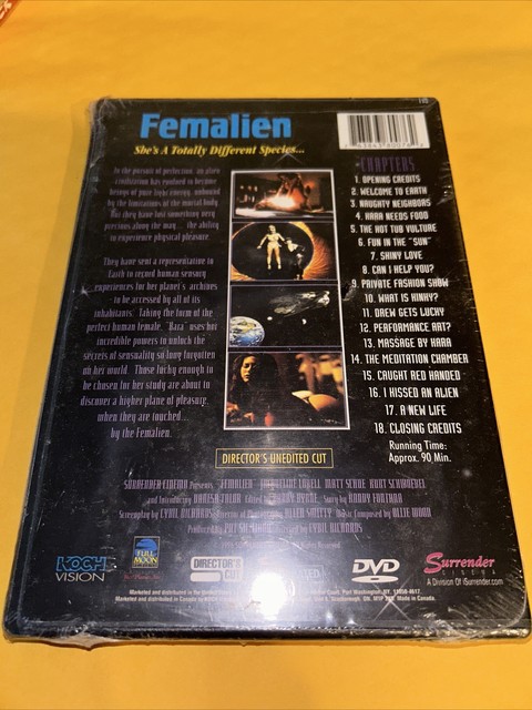 Femalien DVD Director's Unedited Cut Jacqueline Lowell OOP Surrender ...