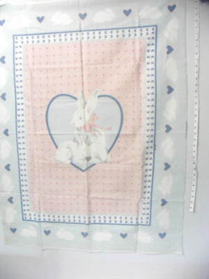 Baby Panel,"Momma and Baby Bunny",BP107,100% Cotton Material | eBay