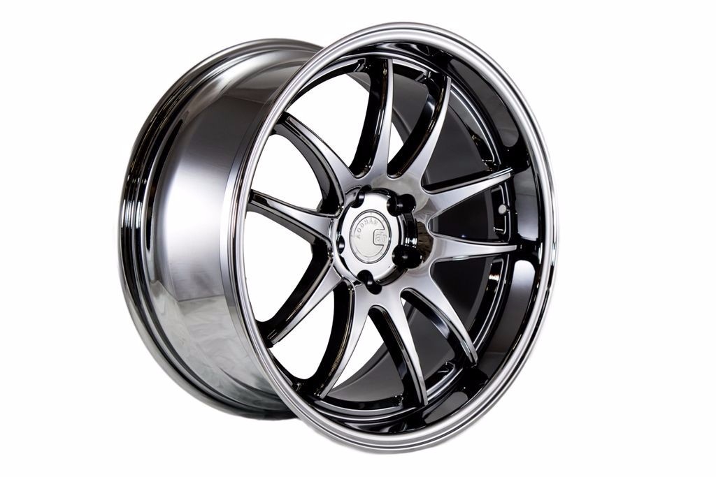Aodhan DS02 Rims 19x9.5 5x114.3 +15 Black Chrome Vacuum Finish (Set of ...
