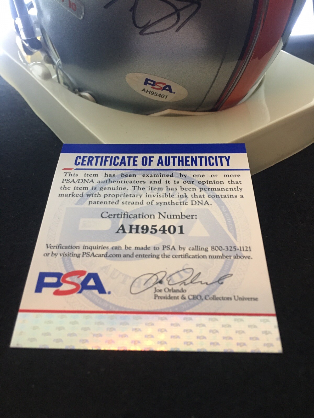 DREW BREES MARQUES COLSTON Signed SB XLIV Mini Helmet PSA COA Saints ...