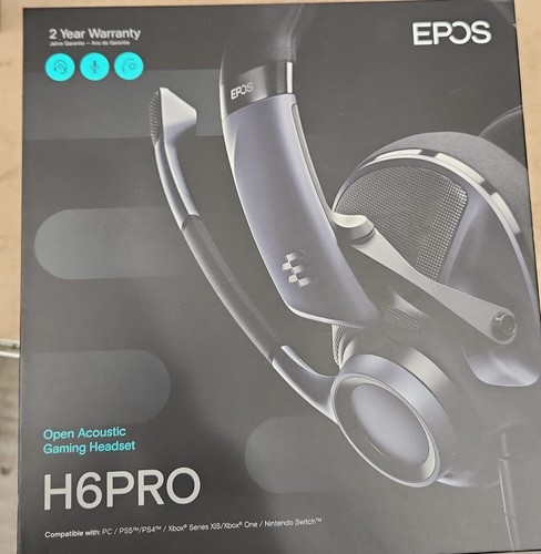 EPOS H6Pro OPEN ACOUSTIC Gaming BLUE Headset 840064407359| eBay