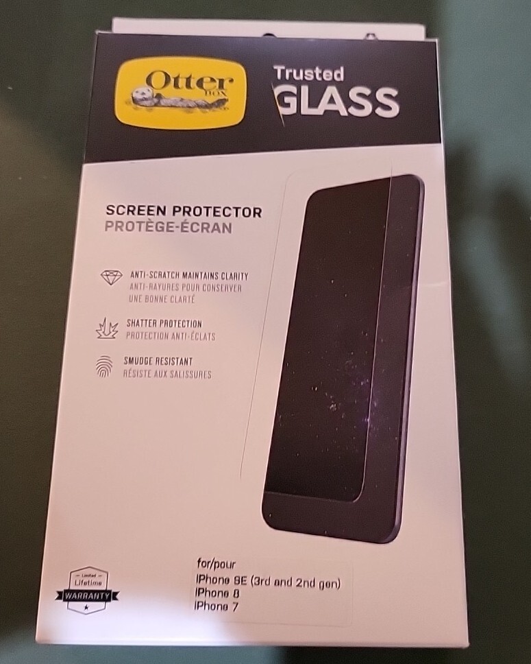 Otterbox trusted glass screen protector for iPhone SE iPhone 8 and ...