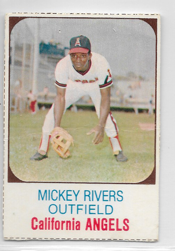 1975 Hostess All-Star Team #22 MICKEY RIVERS (free shipping) (hand cut ...