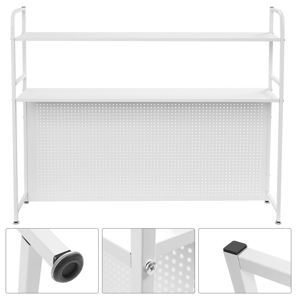 2-Tier Desktop Bookshelf, Desk Organizer, Office Shelves for students ...