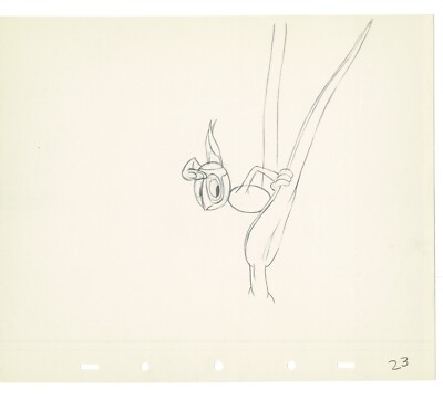 Donald Duck Walt Disney 1939 Pluto Beach Picnic RKO Animation Cel ...