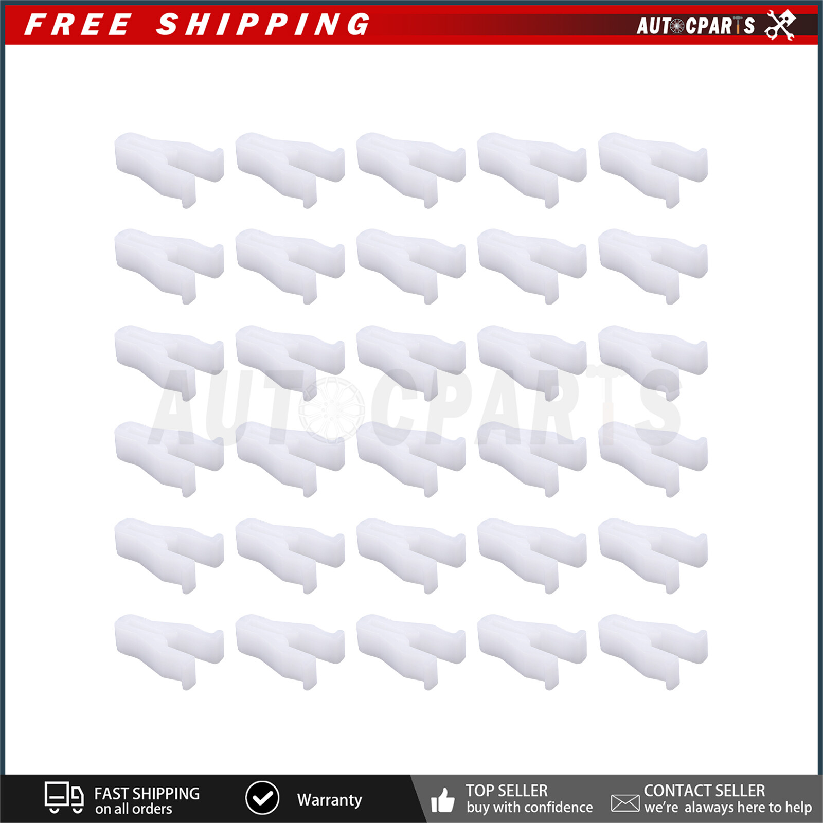 30 Mounting Clip Instrument Panel Snap Fitting 90666-SDA-A01 For Honda ...