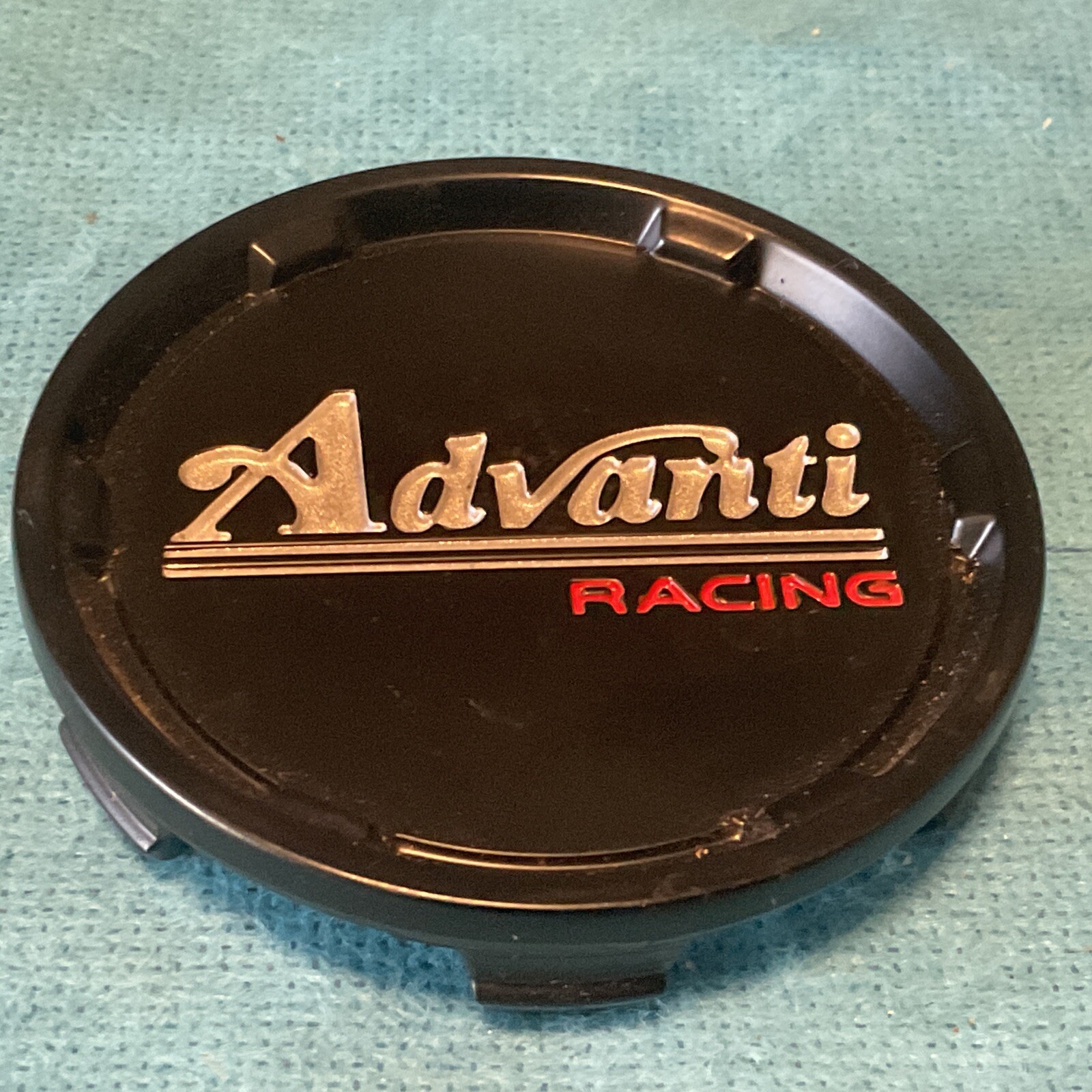 (1) Advanti Black/white and Red logo Center Cap Hub Cap C-G43A 2.625 ...