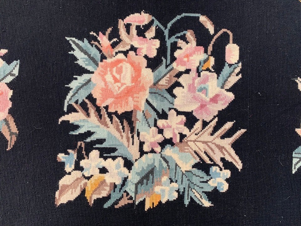 Vintage French Style Handmade Aubusson Rug,Needlepoint Rug 6x9 ft Free ...