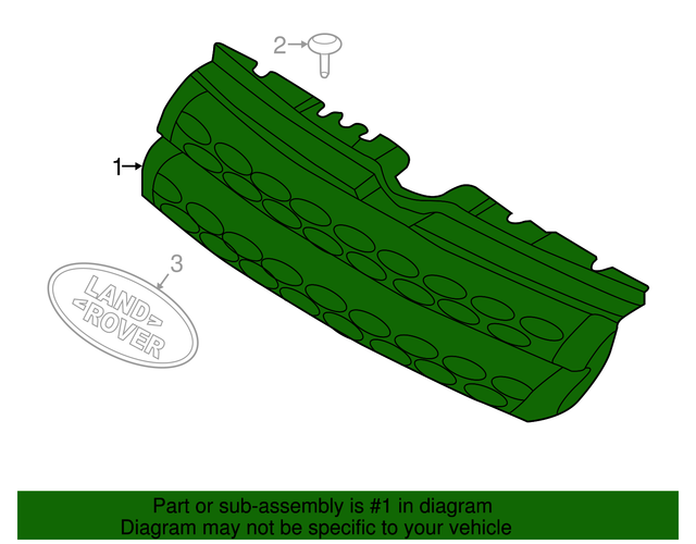 2013-2015 Land Rover Range Evoque Front Grille Oem. LR076020 for sale ...