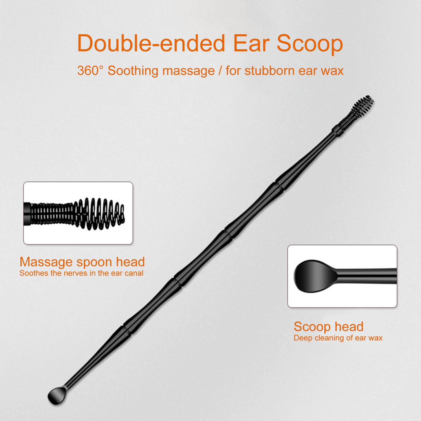1 Set Ear Cleaner Comfortable Grip Soothing Ear Canal Nerves Double ...