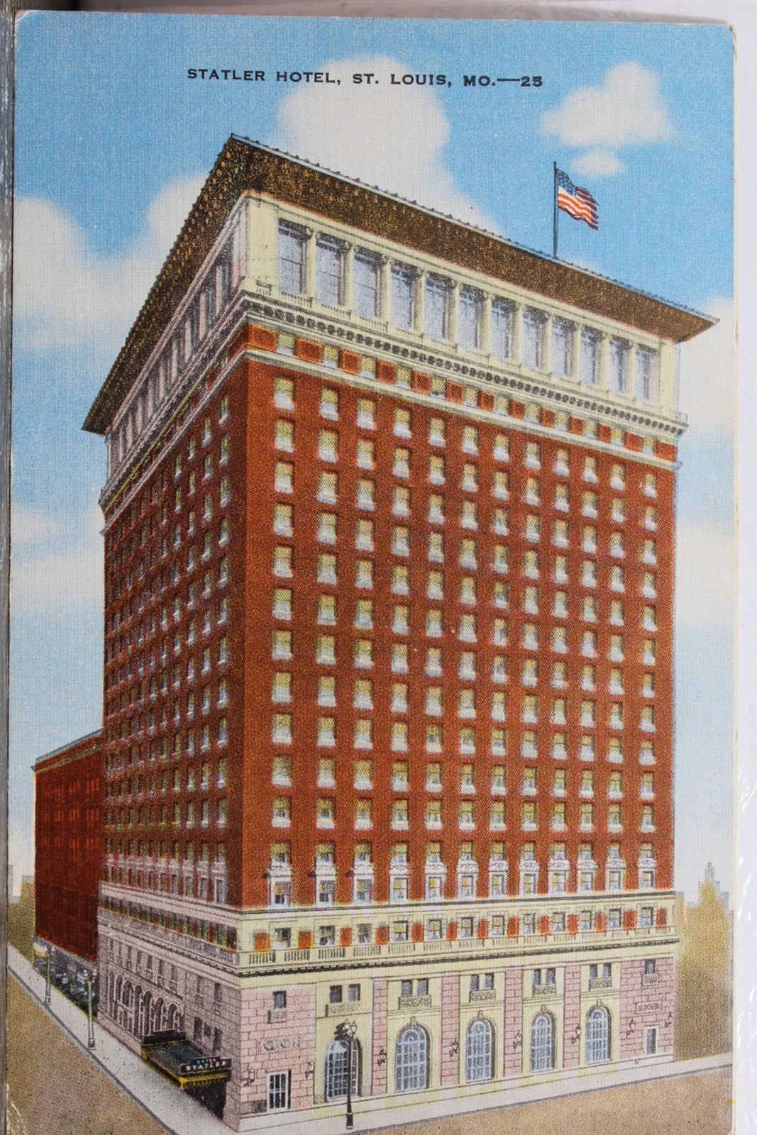 Missouri MO St Louis Statler Hotel Postcard Old Vintage Card View ...