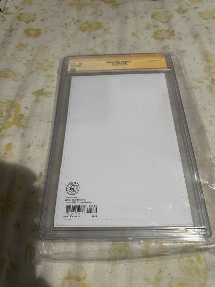 Batman Who Laughs #1 CGC SS 9.8 signed Scott Snyder sketched by LARRY ...