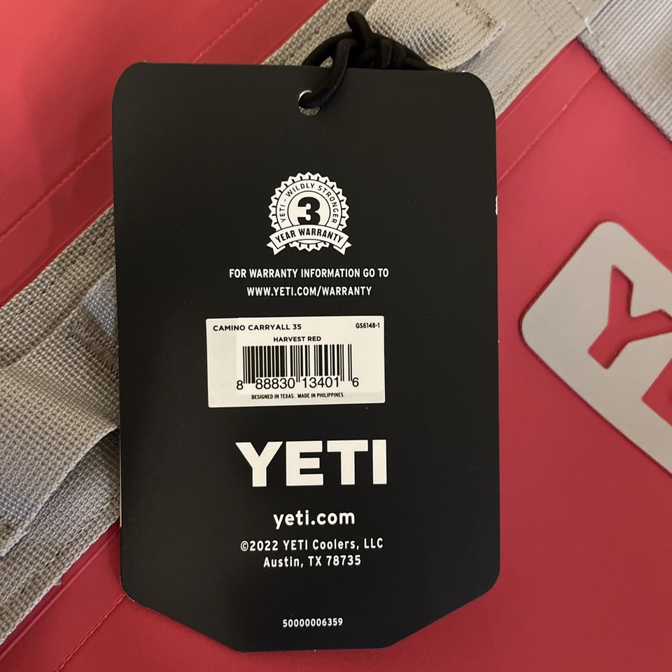 YETI Camino 35 Tote Bag Harvest Red RARE - Brand New With Tags | eBay