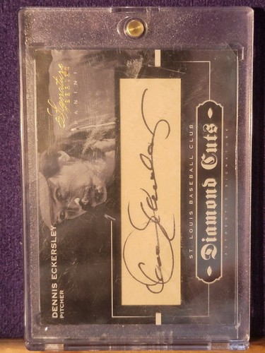 DENNIS ECKERSLEY 2012 Panini Signature Series DIAMOND CUTS Autograph ...