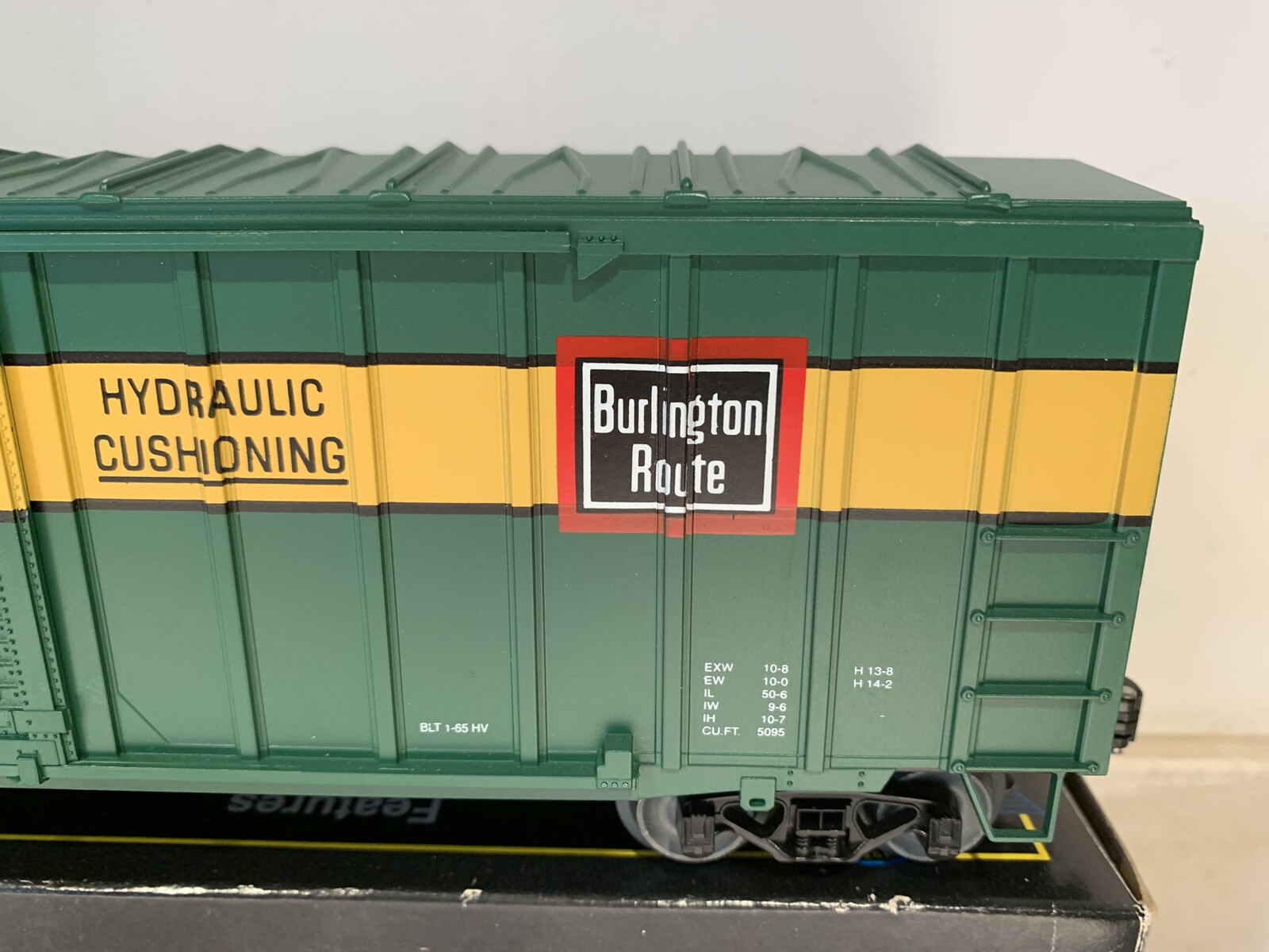 WEAVER 3-RAIL BURLINGTON ROUTE 50’ BOX CAR! O SCALE FREIGHT CB&Q BOXCAR ...