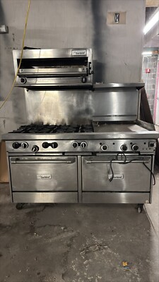 Garland 60" Commercial Gas Stove with Infra-Red Salamander Broiler | eBay