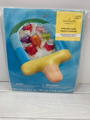 popsicle shaped Inflatable Pool Float / cooler 23.6" x 13.7" pool party ...