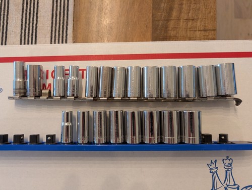 Craftsman USA 3/8" Drive 6-Point Mid-Length Sockets - metric and SAE ...