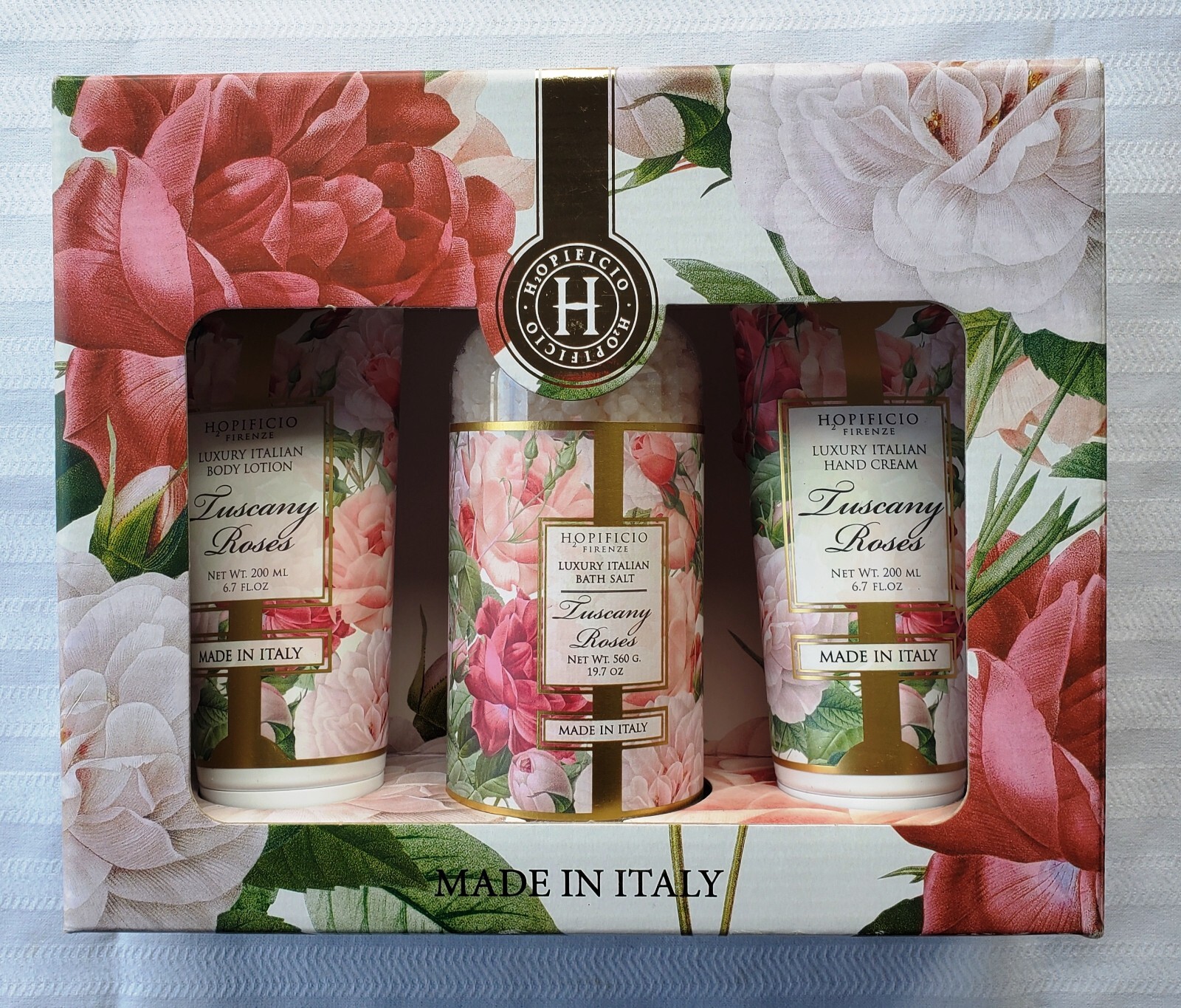 Hopificio Firenze Italy Gift Set Tuscany Roses Body Lotion Hand Cream ...
