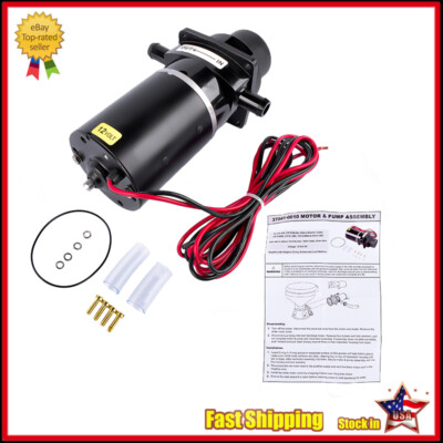 For Jabsco 37010 Electric Series Toilets 12V DC Motor Pump Assembly ...