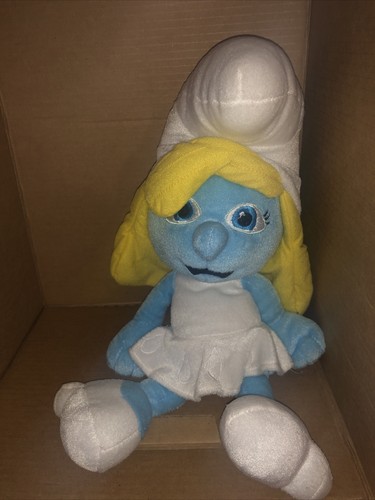 Smurfette Plush 11" The Smurfs Movie Peyo 2013 Girl Doll Stuffed Soft ...