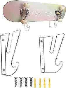 Skateboard Wall Mount Display Rack, Horizontal Skateboard Rack with ...