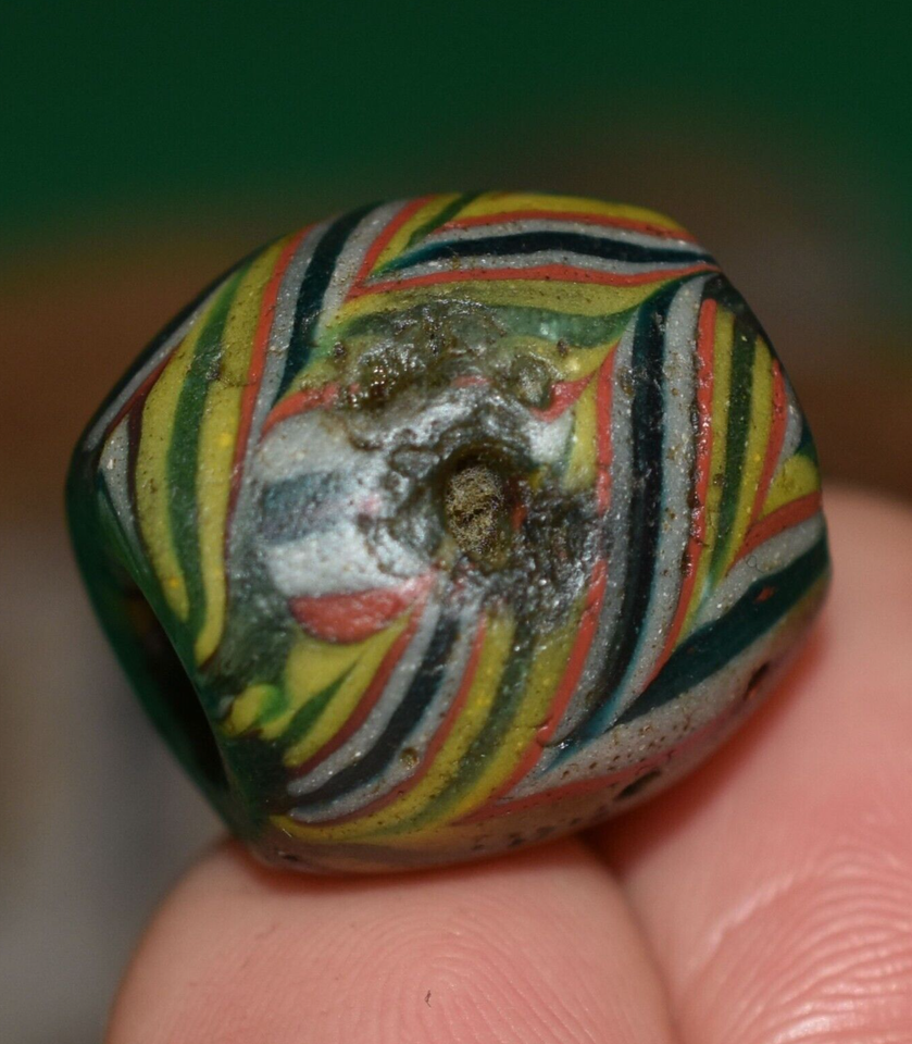 Ancient Medieval Islamic Fustat Fused Rod Morphia / Morfia Glass Bead ...