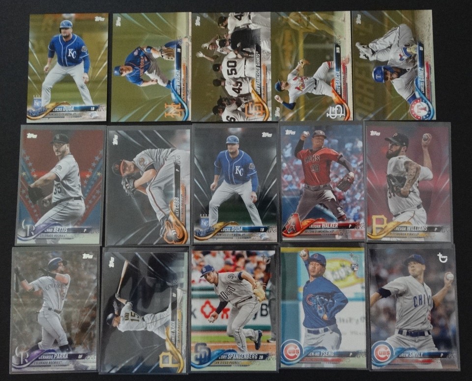 2018 Topps Series 1 Black Vintage Gold Independenc Parallel Baseball ...