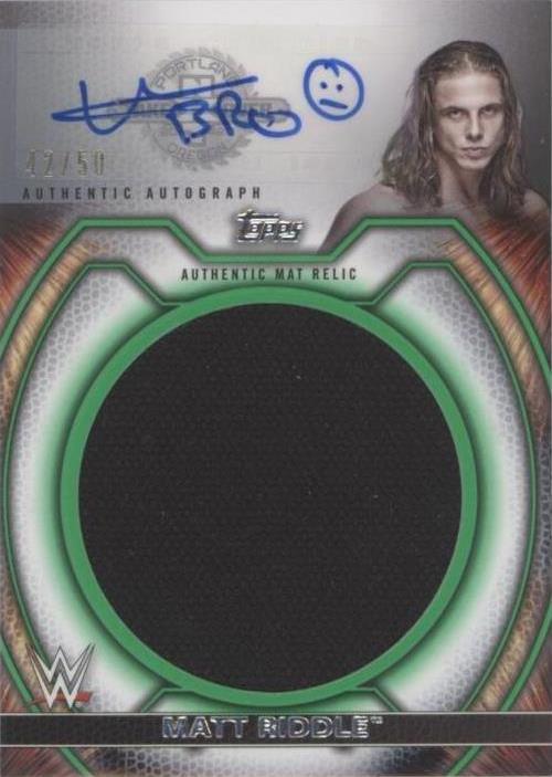 2021 Topps WWE Undisputed - Superstar Mat Relic Autographs Green #M-MR ...