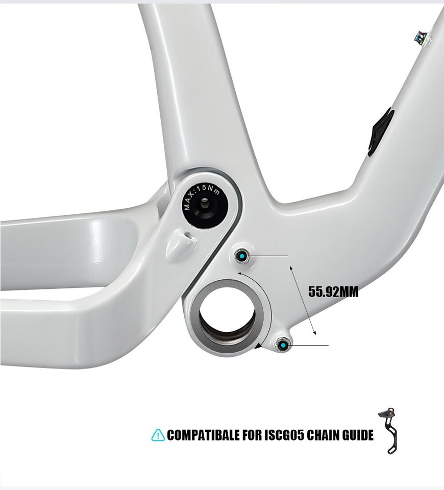 LEXON 29" Full Suspension Frame Carbon MTB Frame DH Cycling Downhill ...