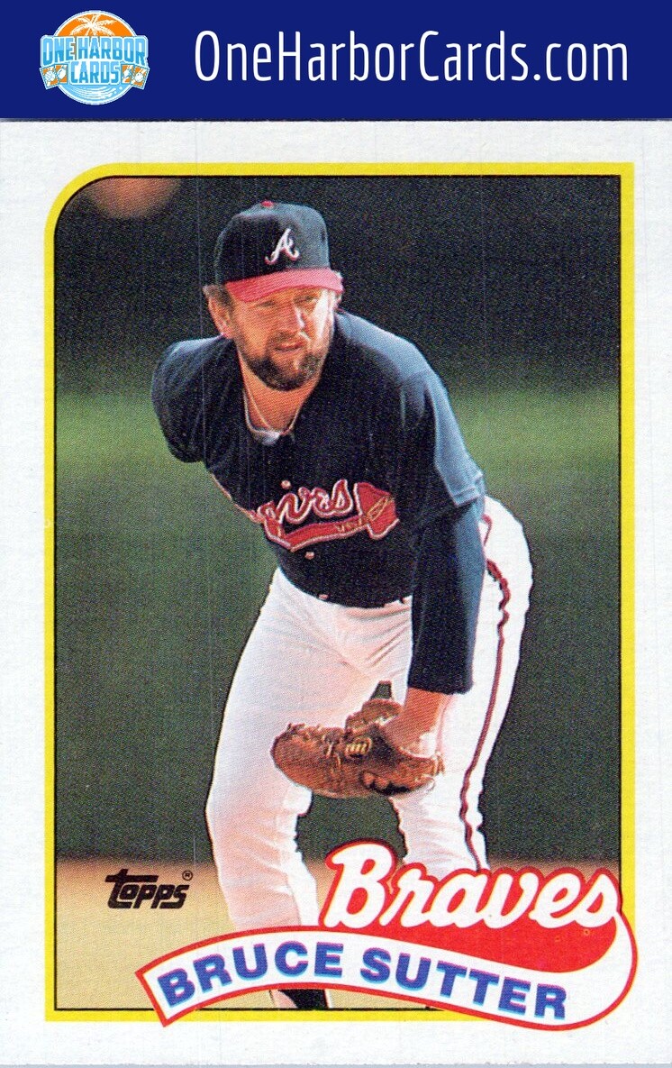 1989 Topps Atlanta Braves #11 Bruce Sutter | eBay