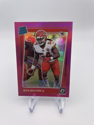 Nick Bolton Rookie Card Pink Prizm #275 2021 Panini Donruss Optic ...