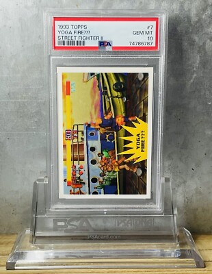 1993 Topps Street Fighter II #7 Yoga Fire??? Dhalsim vs Ken PSA 10 | eBay