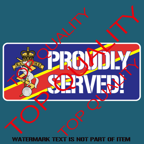 RAEME Proudly Served Decal Sticker Retro Vintage Patriotic Australia ...