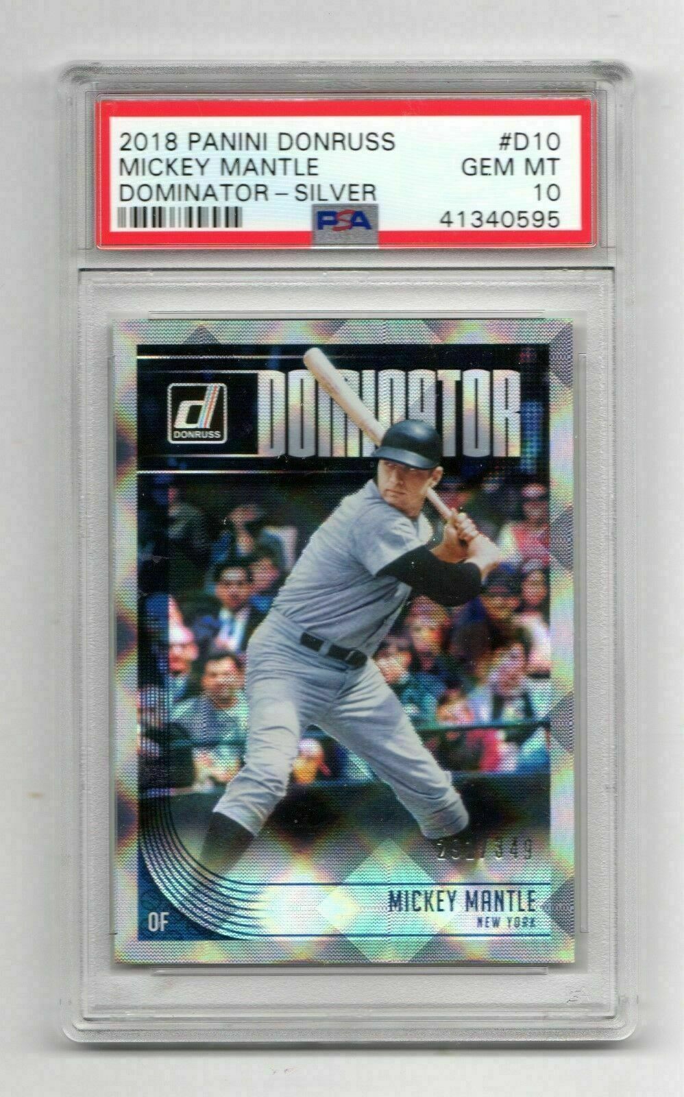 2018 Panini Donruss - Dominators Mickey Mantle #D10 Silver /349 for ...