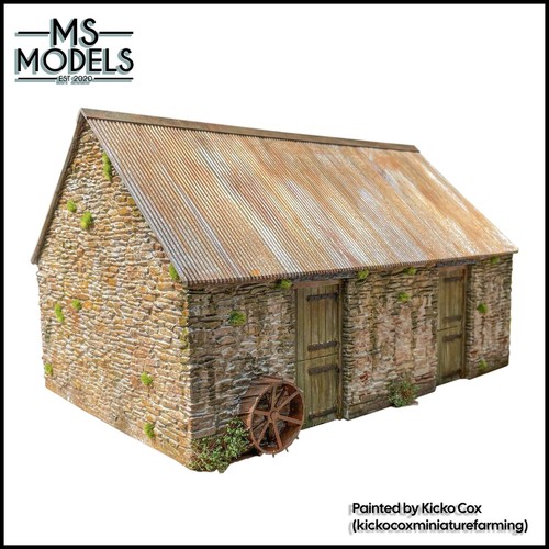 Model Farm 1:32 Stone Built Barn/Store Room for Britains Siku Diorama ...