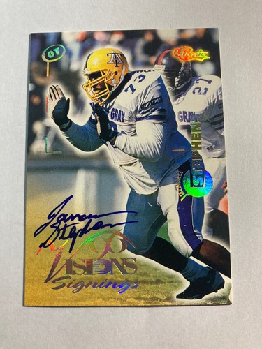 Jamain Stephens 1996 Classic Visions Signings Rookie Autograph AUTO RC ...