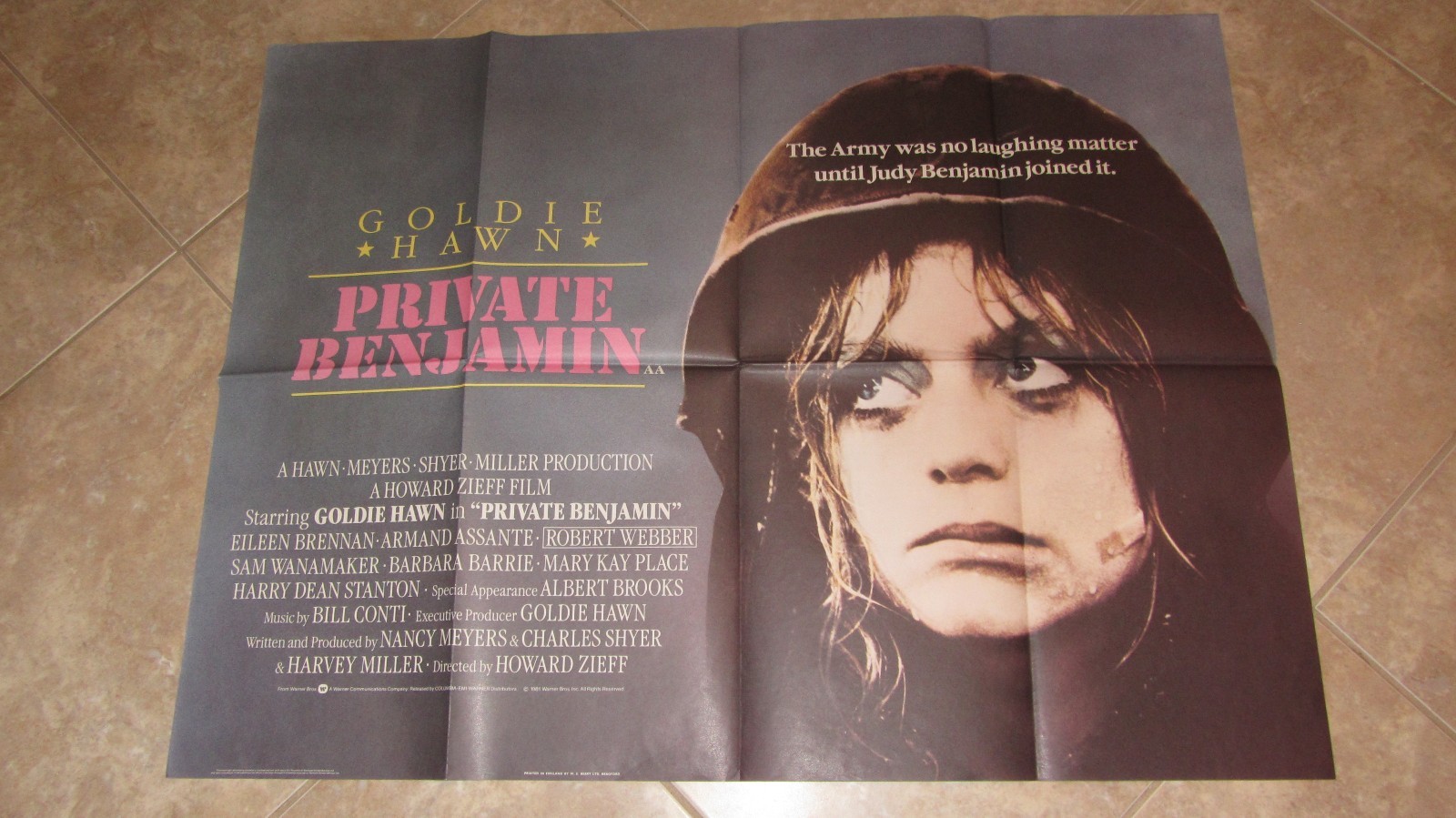 Private Benjamin movie poster - Goldie Hawn (1981) - original uk quad ...