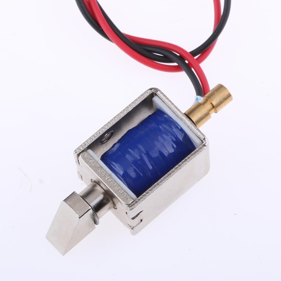 12V 0.43A Mini Electric Bolt Solenoid Lock for Doors Gates Cabinet ...