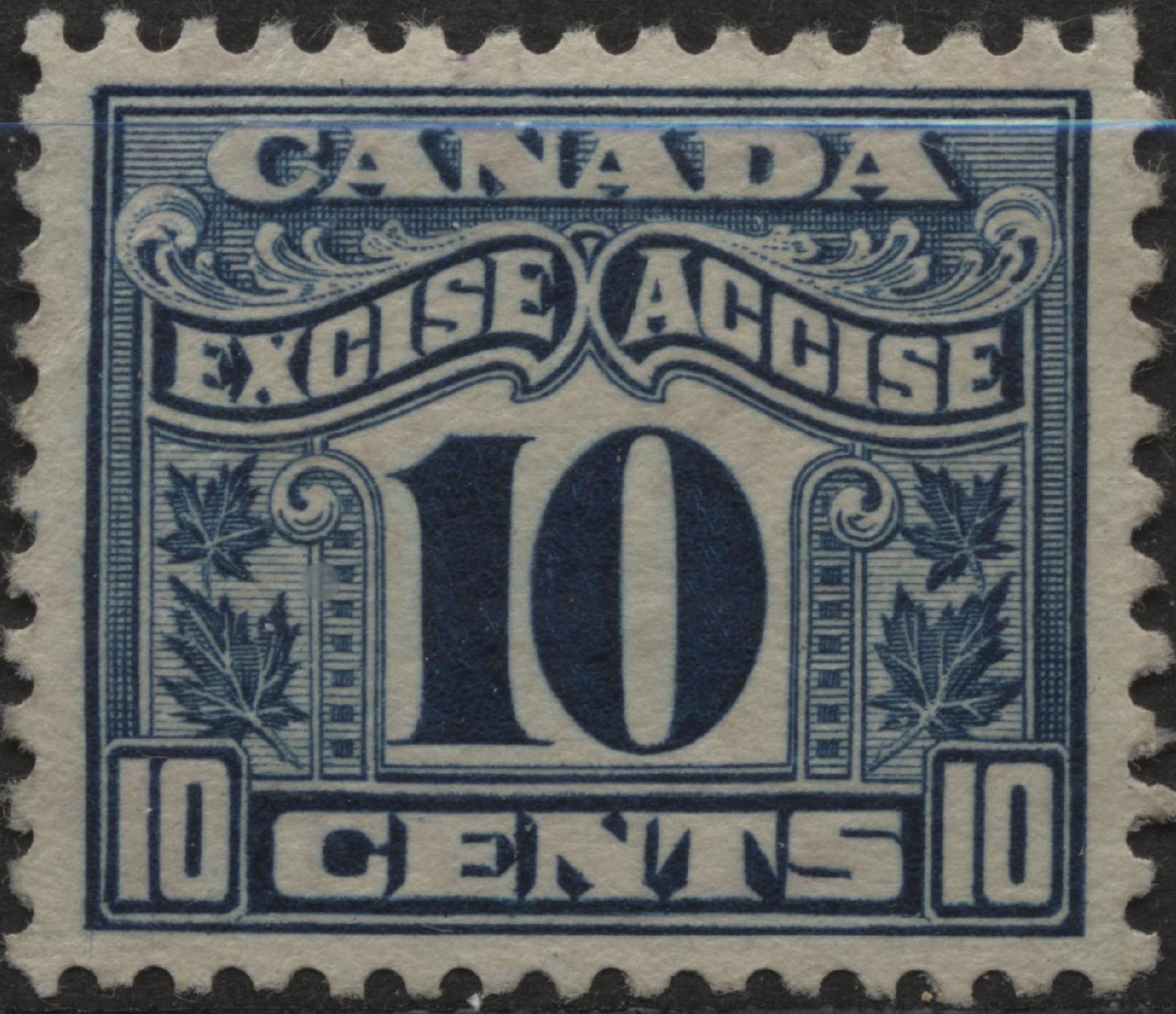 Canada 1915 #FX42 10c blue, Excise Tax Stamp - 2 leaf. MNG | eBay