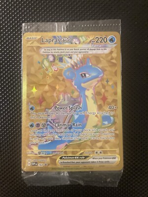 Lapras ex 164 Sv: Scarlet & Violet Black Star Promo Cards Gold Holo ...