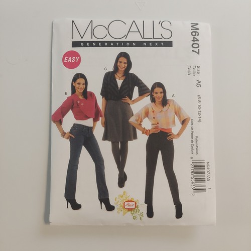 McCall's Sewing Patterns M6407 Misses' Lined Jackets, Size A5 (6-8-10-12-14) | eBay