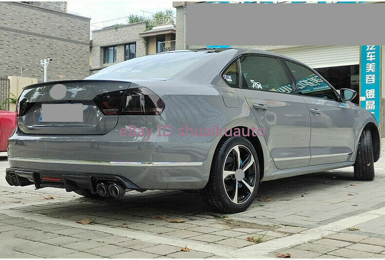 Fits For Volkswagen Passat 2011-2015 Carbon Fiber Look Rear Bumper ...