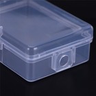 2PCS Small Transparent Plastic Storage Box Clear Square Multipurpose ...